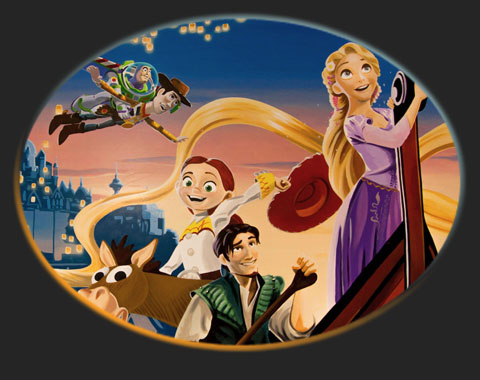 Disney Tangled Mural | Handpainted Murals by Neil